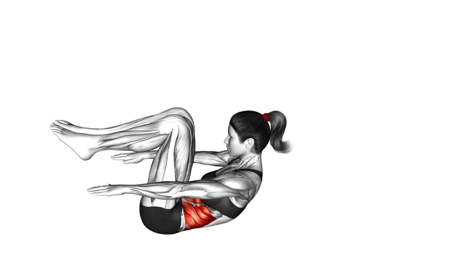 90 Degree Single Knee Crunch (Female): Video Guide & Tips For Effective ...
