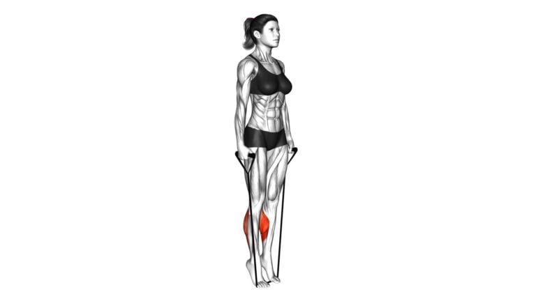 Band Calf Raise: Two Legs, Version 2 (Female) - Exercise Guide & Tips