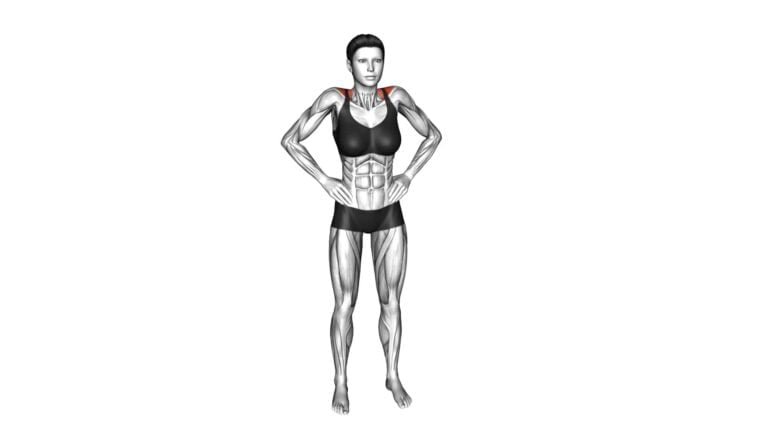 Bodyweight Standing Shrug (Female): Video Guide & Tips For Stronger ...