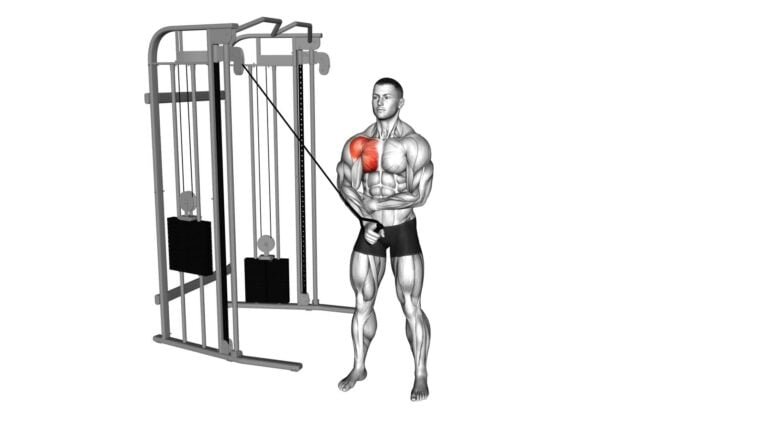 Cable Bent Over Single Arm Crossover (female) - Exercise Guide & Tips