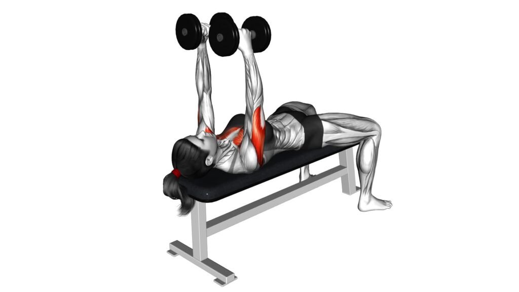 Dumbbell Lying Hammer Press (version 2) - Video Exercise Guide & Tips ...