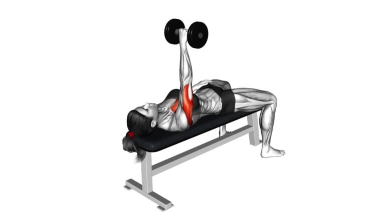 Dumbbell Lying One Arm Press (female) - Exercise Guide & Tips