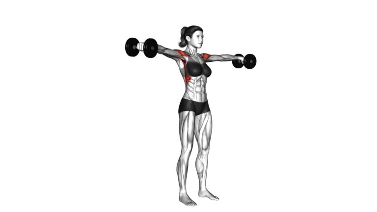 Effective Dumbbell Standing Lateral Raise (female) - Video Guide & Tips