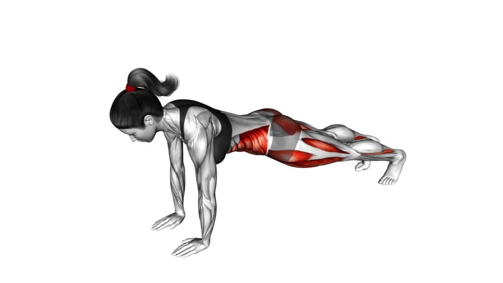 Front Plank On Elbow Toe Tap: Video Guide & Tips (Female)