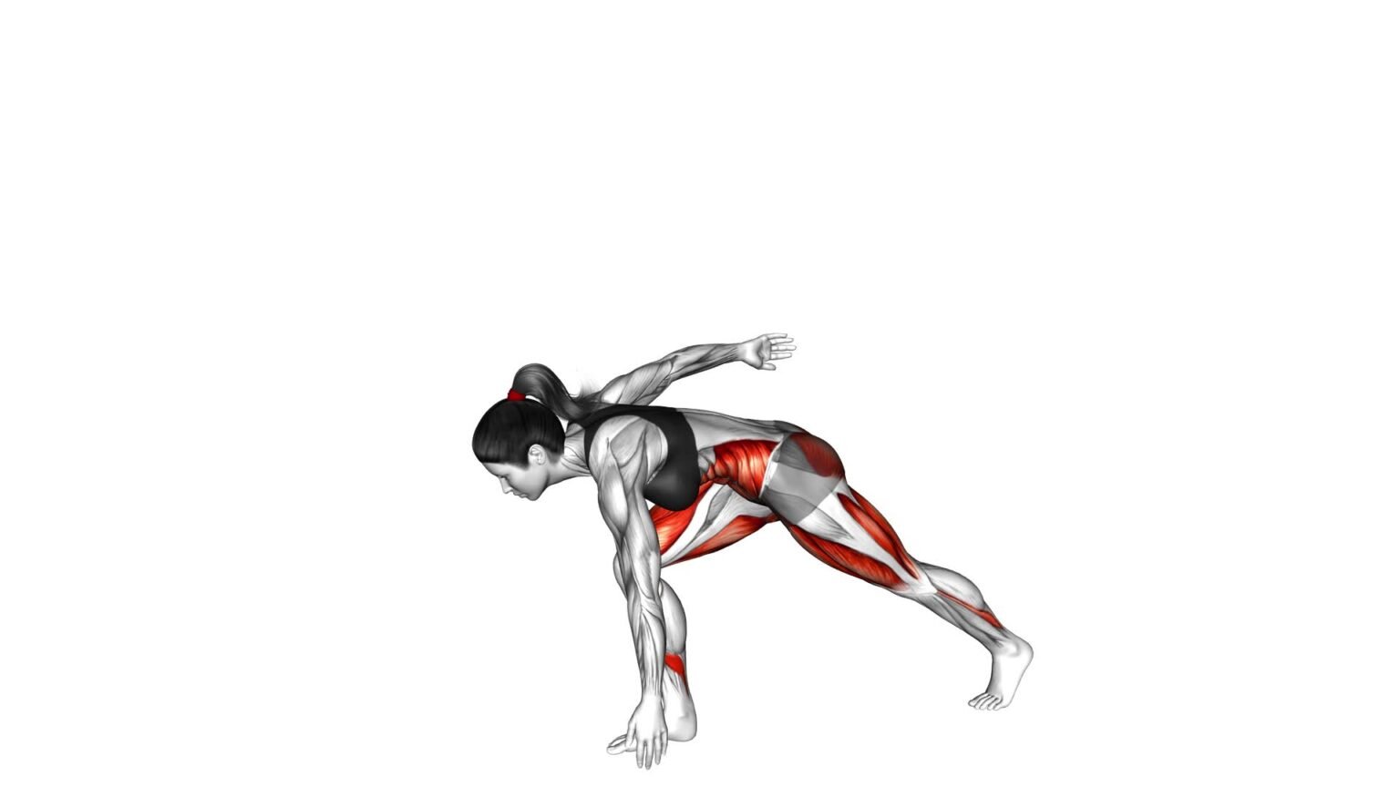 Alternating Knee Thrust (female) - Exercise Guide & Tips
