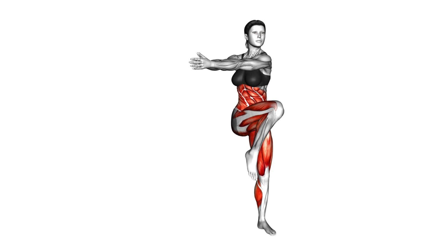 Lateral Swing & Knee Raise (Female) - Exercise Guide & Tips
