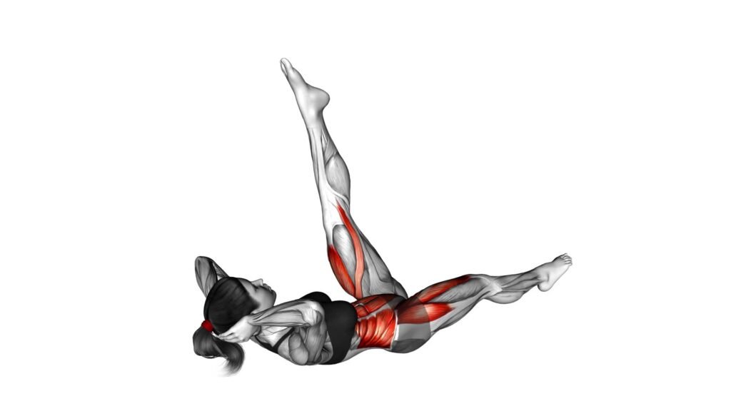 Lying Single To Double Leg Raise (female) - Exercise Guide & Tips