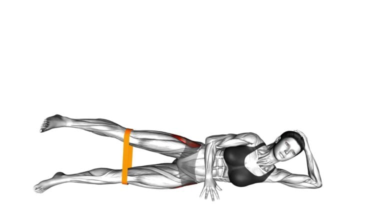 Resistance Band Lying Leg Raise: Female Video Guide & Tips