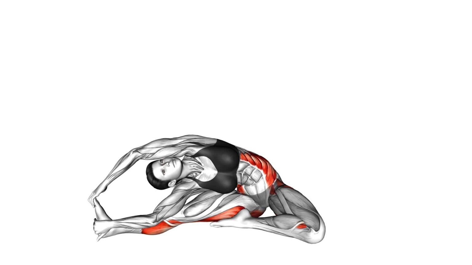 Revolved Head To Knee Pose (female) - Exercise Guide & Tips