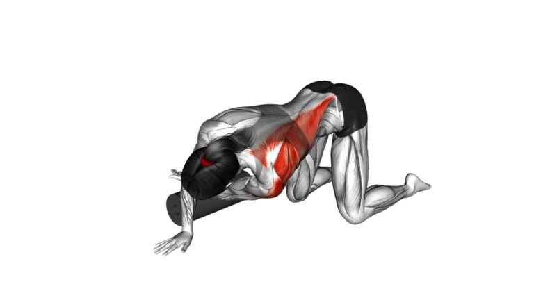Roll Kneeling Upper Back Rotation (female) - Exercise Guide & Tips