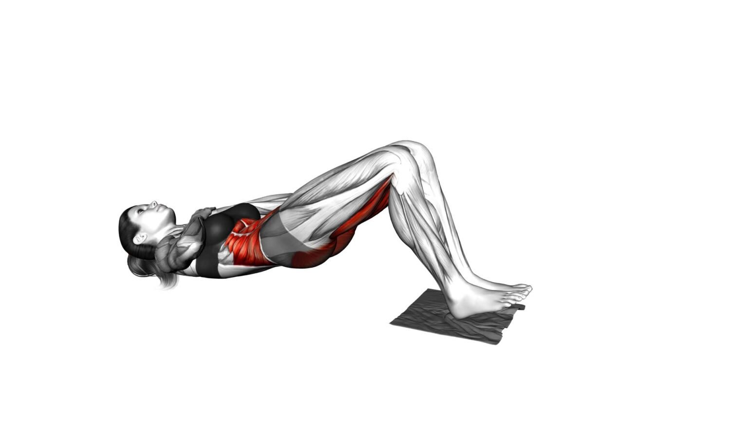 Sliding Leg Curl: Floor Towel Exercise Guide & Tips (Female) - Video ...