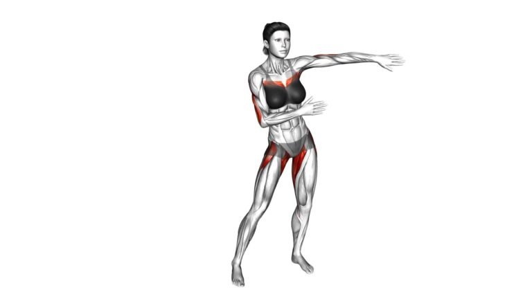 Standing Hip Frontal Rotation Arm Sways (female) - Exercise Guide & Tips