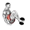 Ultimate Abs Workout: Weighted Plate Lying Crunch (Male) - Video Guide ...